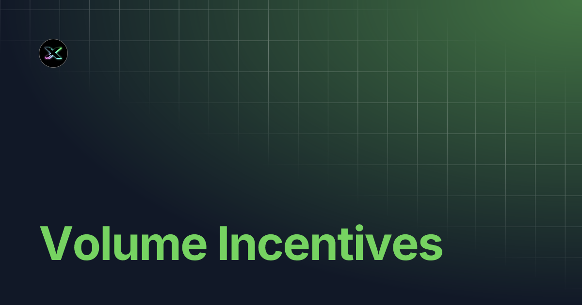 Volume Incentives | Hxro